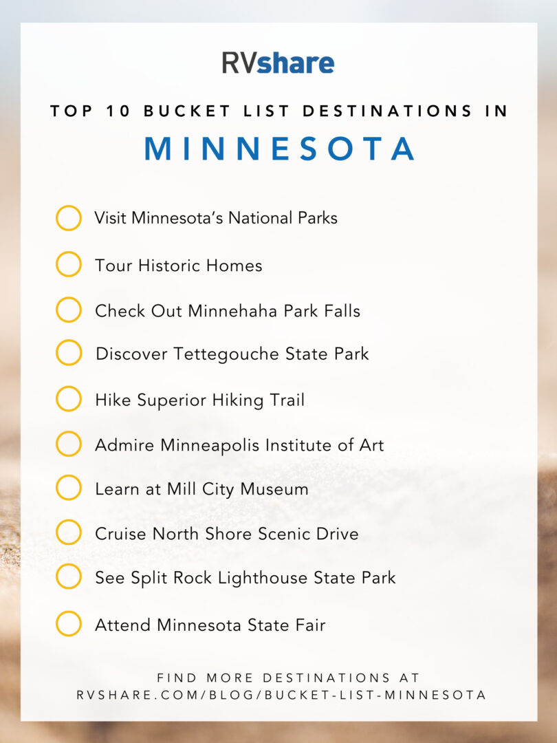 The Top 35 Bucket List Destinations in Minnesota | RVshare