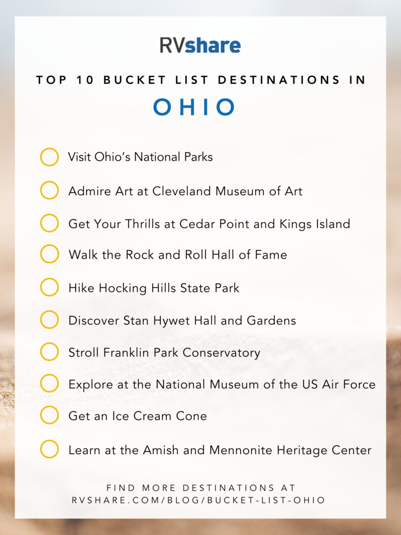 The Top 27 Bucket List Destinations in Ohio | RVshare