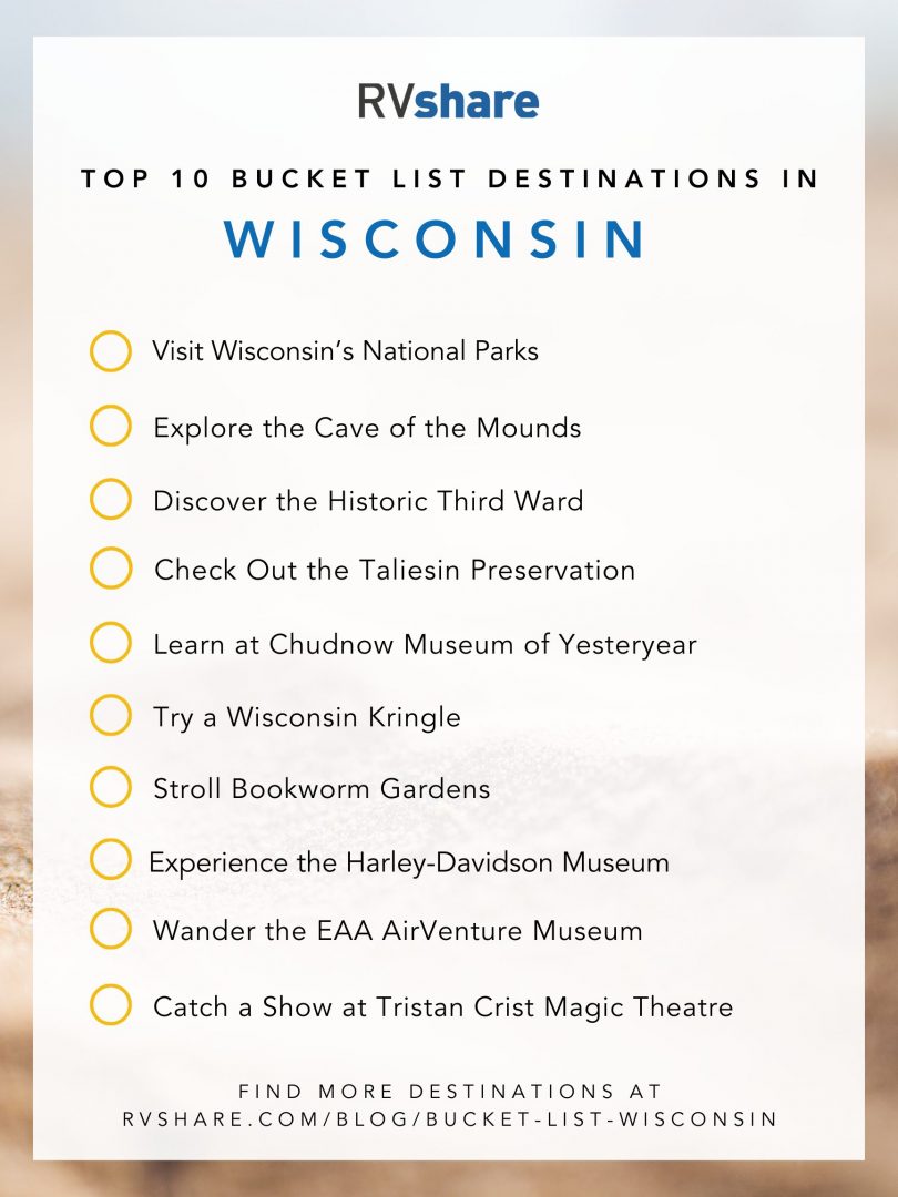 The Top 27 Bucket List Destinations in Wisconsin | RVshare